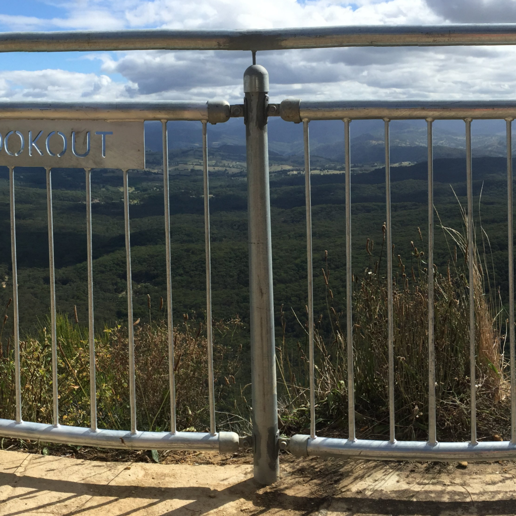 Vertical Bar Barrier Post 40 NB 1100 mm Height Options